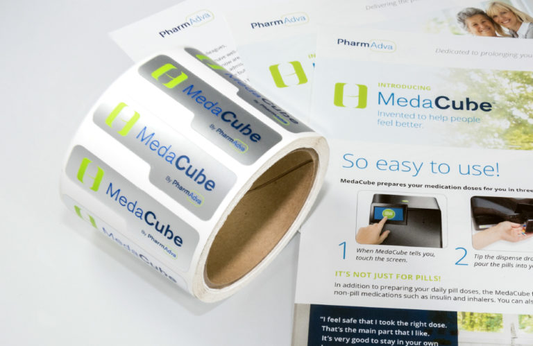 MedaCube branding, website, collateral, and printing – IDU Creative